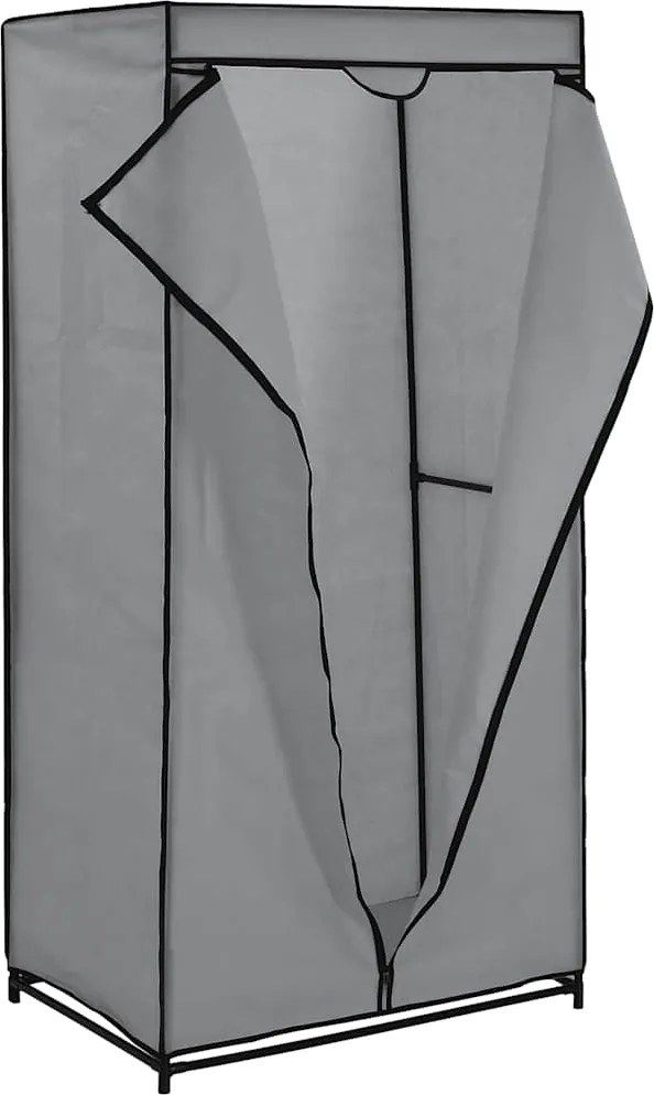 Šatní skříně 2 ks šedé 75 x 50 x 160 cm 282444