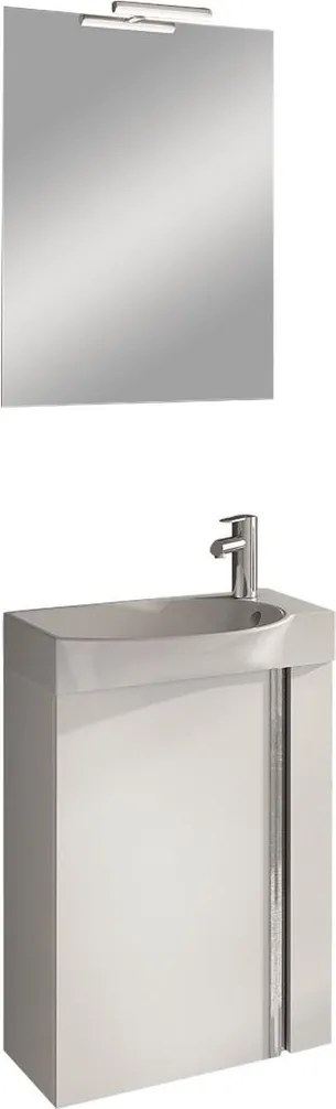 Riva Elegance Koupelnový set, 45 cm, dřevotříska, bílý
