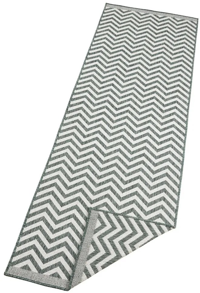 NORTHRUGS - Hanse Home koberce Kusový koberec Twin Supreme 103436 Palma Green creme – na ven i na doma - 200x290 cm
