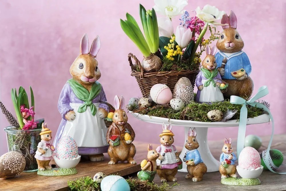 Villeroy & Boch Bunny Tales velikonoční závěsná dekorace, zajíček Max ve skořápce