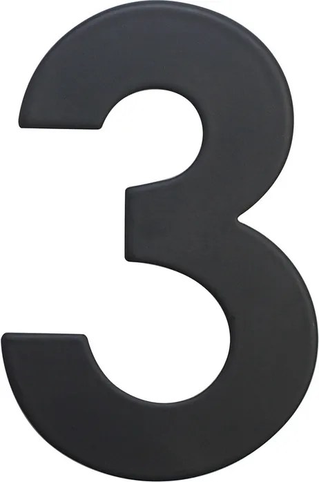 Domovní číslo "3", RN.75L, černá