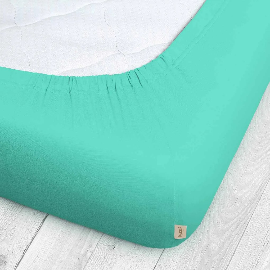 Jersey prostěradlo azurové na výšku matrace do 20 cm Velikost: 60 x 120
