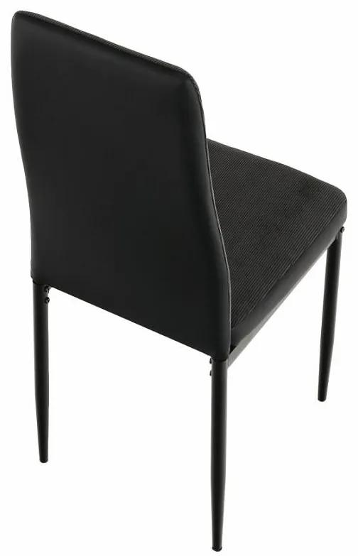 Tempo Kondela Jídelní židle ENRA, tmavě šedá/černá