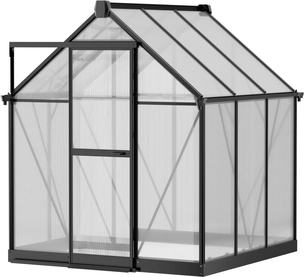 Skleník 210 x 183 x 193 cm, zesílená konstrukce, polykarbonát 6 mm