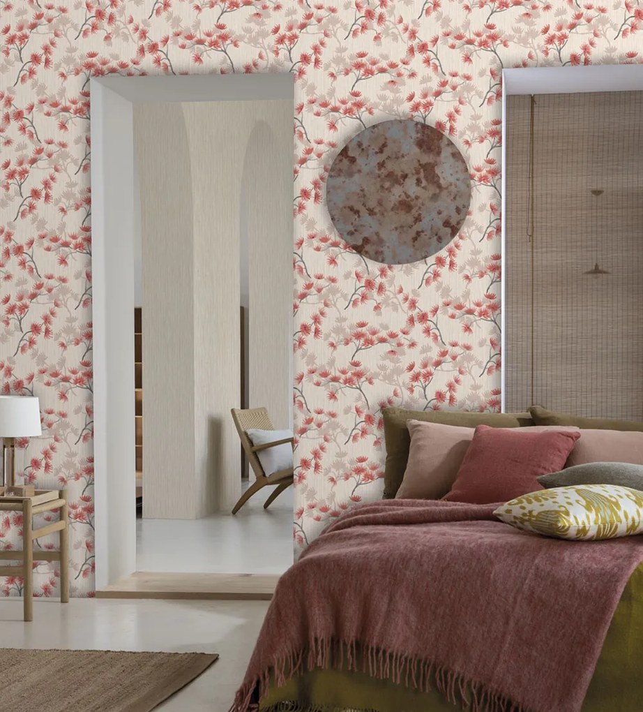 Květinová vliesová tapeta s vinylem BR24016, Breeze, Decoprint