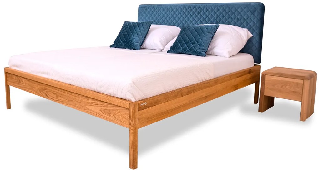 Postel Postelia AMARE Buk 160x200 - dřevěná postel z masivu o šíři 4 cm