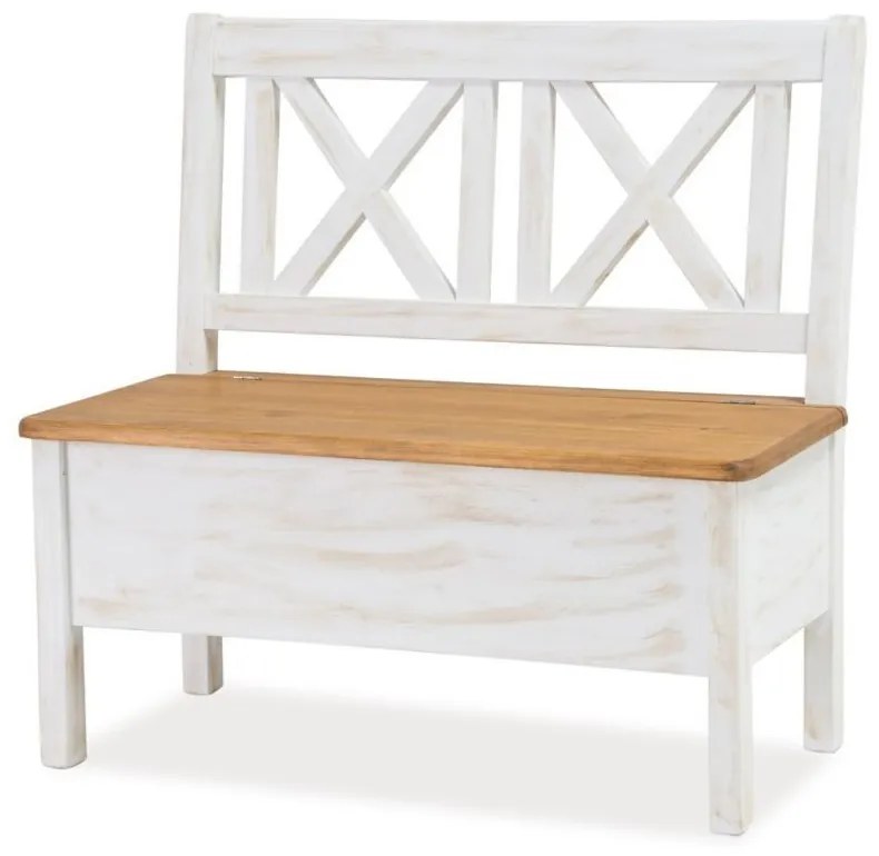 Massive home | Dřevěná lavice Corona XIII bez područek - výběr moření MHSIL13A 100 cm
