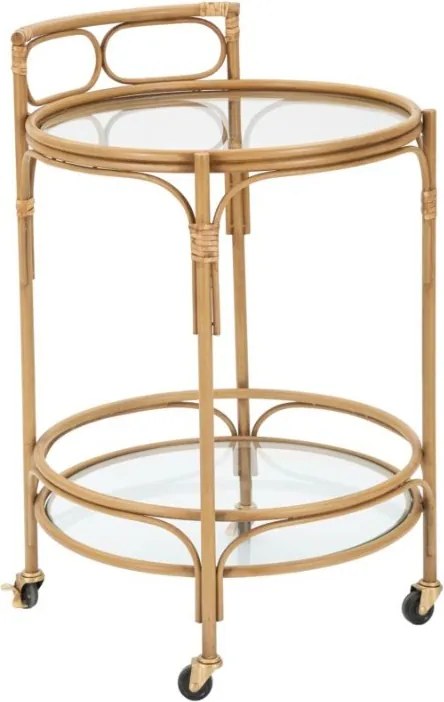 Designový servírovací vozík Gennipha 51 cm hnědý