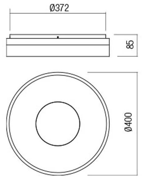 Redo 01-2002 stropní LED svítidlo stmívatelné Maya světle bledě zlaté, 36W, 3000K, ø40cm