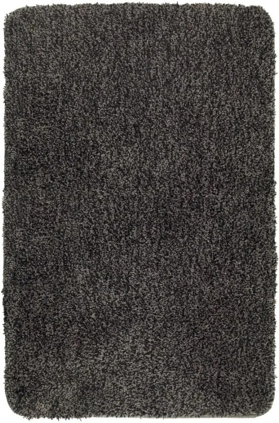 Tmavě šedá koupelnová předložka Wenko Mélange, 65 x 55 cm