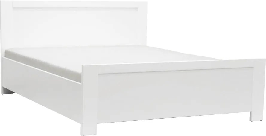 Bílá dvoulůžková postel Mazzini Beds Sleep, 160 x 200 cm