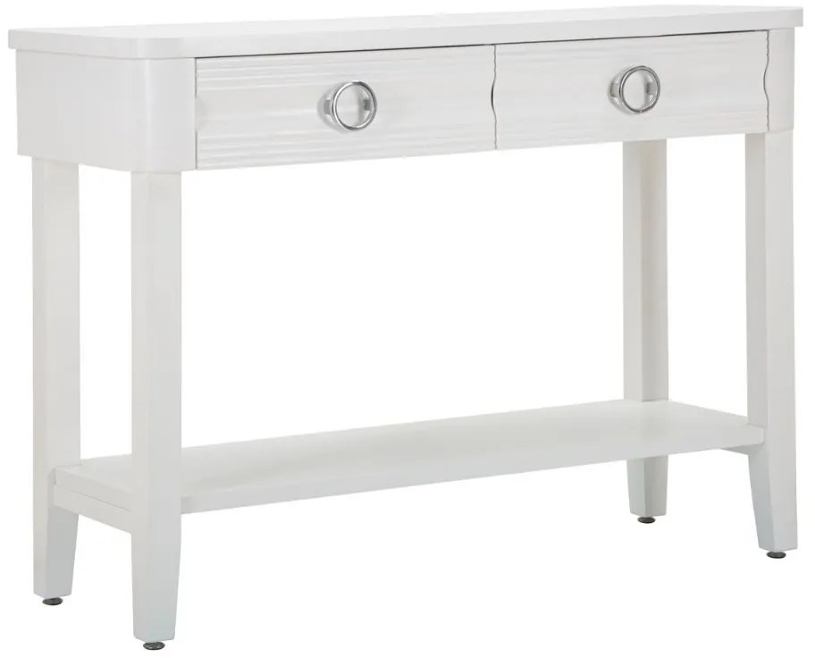 Designová konzole Hahnunah 110 cm bílá
