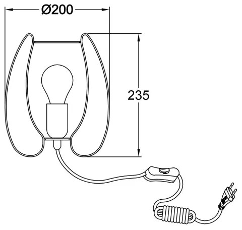 Fabas Luce 3677-34-225 - Stolní lampa CAMP 1xE27/40W/230V zlatá