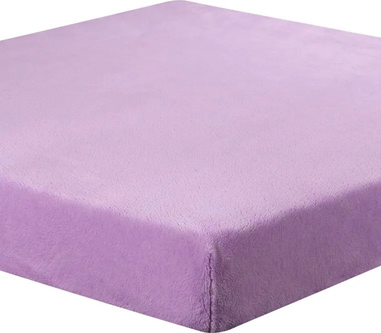 Napínací prostěradlo mikroplyš fialové