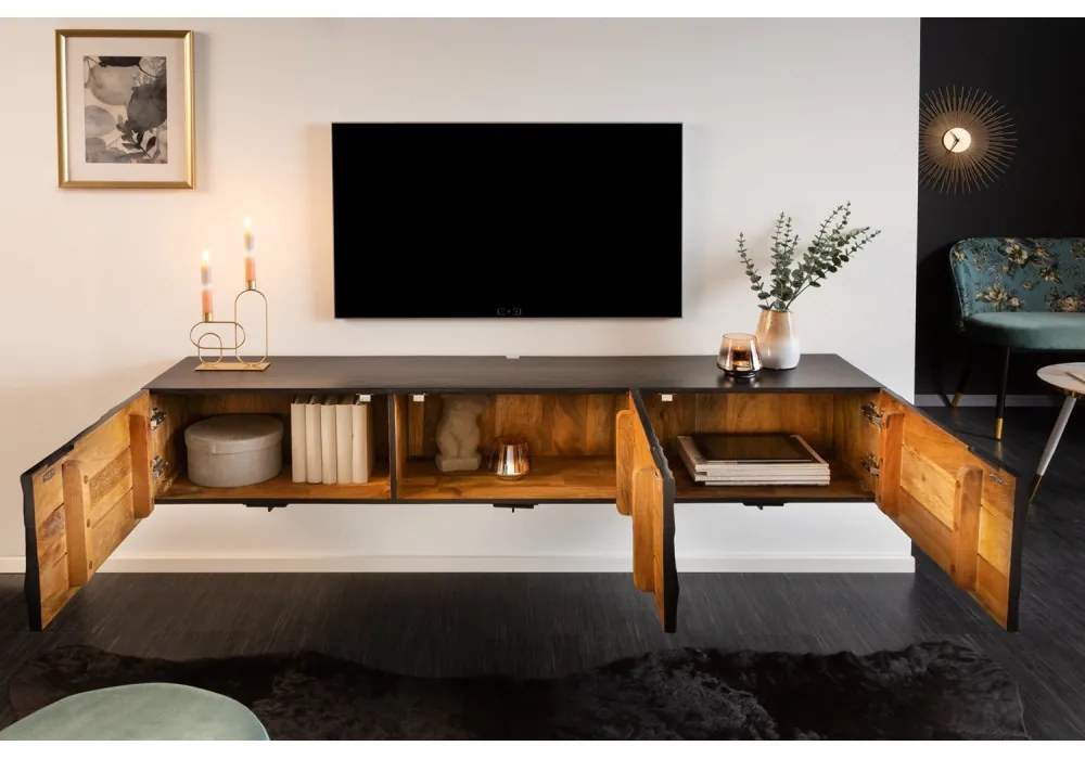 Massive home | Tv stolek Scorpion 160 cm mango black