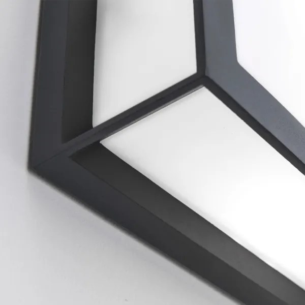 Orion - Venkovní svítidlo HENRY 2xE27/15W/230V 26x26 cm IP44 antracit