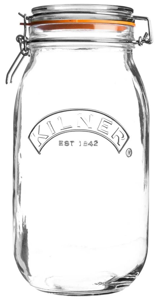 Kilner Clip Top zavařovací sklenice s klipem, kulatá, 3 l, 0025.494