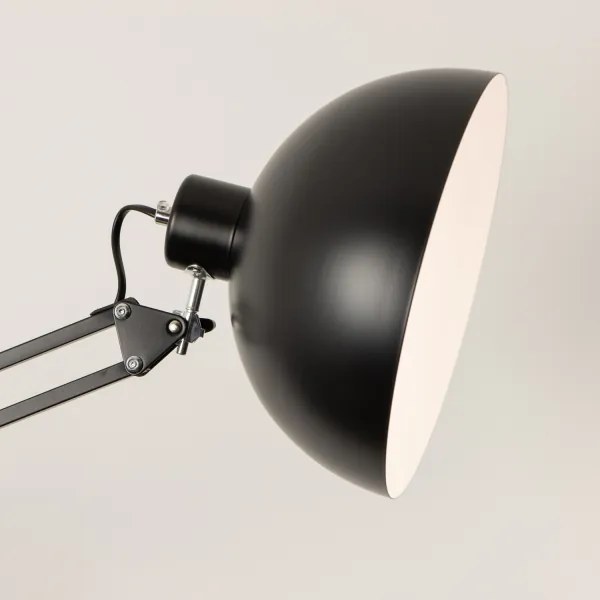 BRILAGI - Flexibilní stojací lampa TASKER 1xE27/60W/230V 157 cm černá