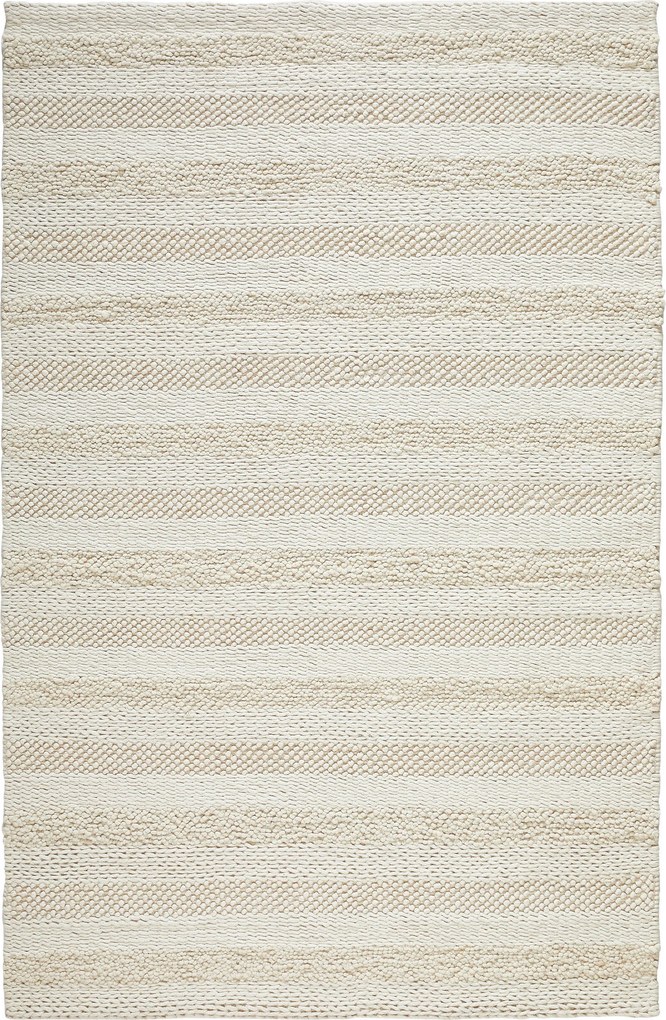 XXXLutz RUČNĚ TKANÝ KOBEREC, 130/190 cm, krémová Linea Natura - Vlněné koberce - 004594003261