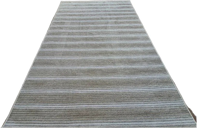 HU Béžový pruhovaný koberec Saloon CREAM Rozměr: 50x80 cm