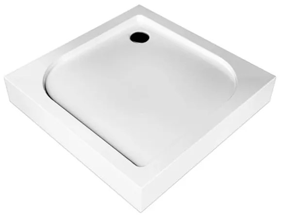 Polimat Kompaktní čtvercová akrylátová sprchová vanička Tenor 3 80x80 (90x90) Barva: Bílá, Rozměry (cm): 80x80