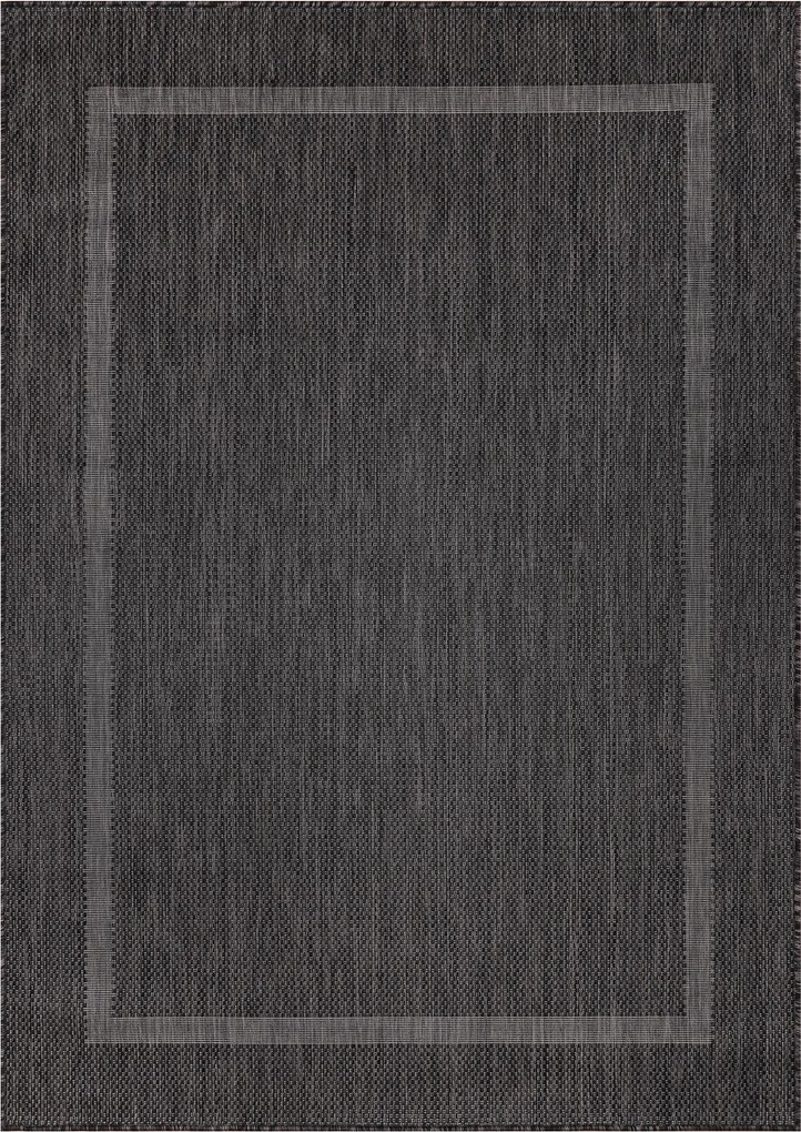 Ayyildiz, Kusový koberec Relax 4311 Black, 280x370, černá, chodba / předsíň
