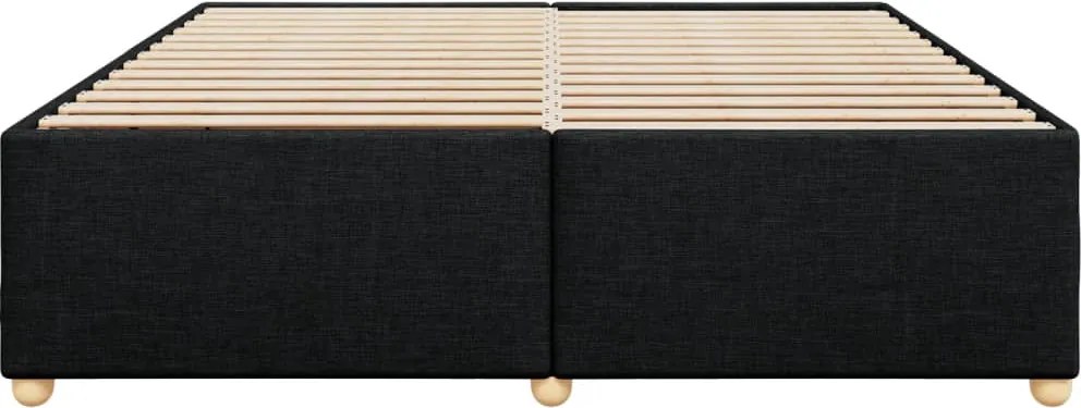 Rám postele bez matrace černý 180 x 200 cm textil 3284752