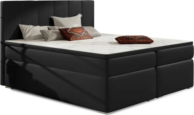 Postel Boxspring Boleria 180x200, fialová (látka - bb 08)