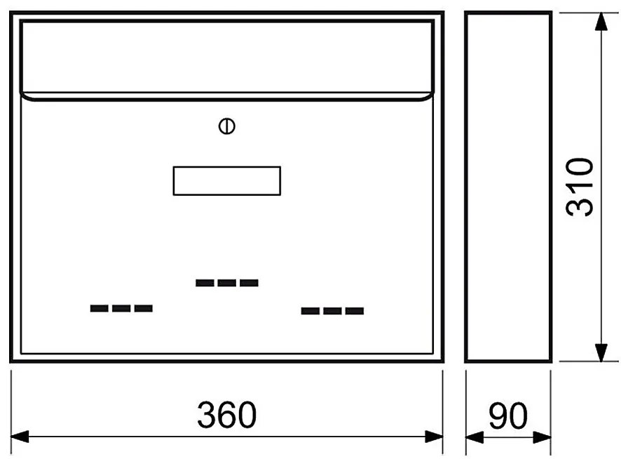 Poštovní schránka RICHTER BK.31.D.S (STŘÍBRNÁ), RICHTER Nerez matný