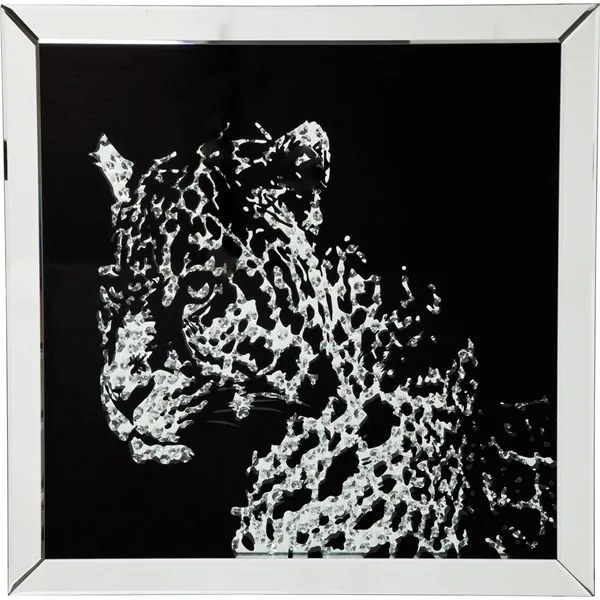 Obraz s rámem Mirror Leopard
