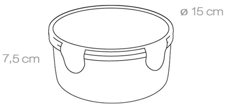 TESCOMA Dóza FRESHBOX 0,8 l, kulatá