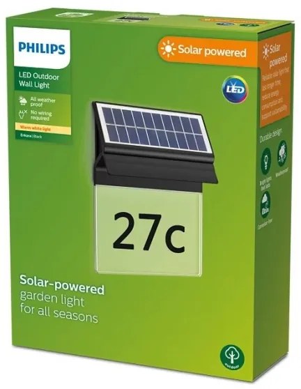 Philips - LED Solární domovní číslo ENKARA LED/0,2W/3,7V IP44