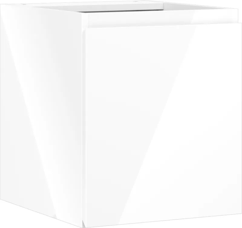 Mexen Orio, koupelnová skříňka 40 cm, 1 dvířka, bílá lesklá, 91A11-04047-1-BF00