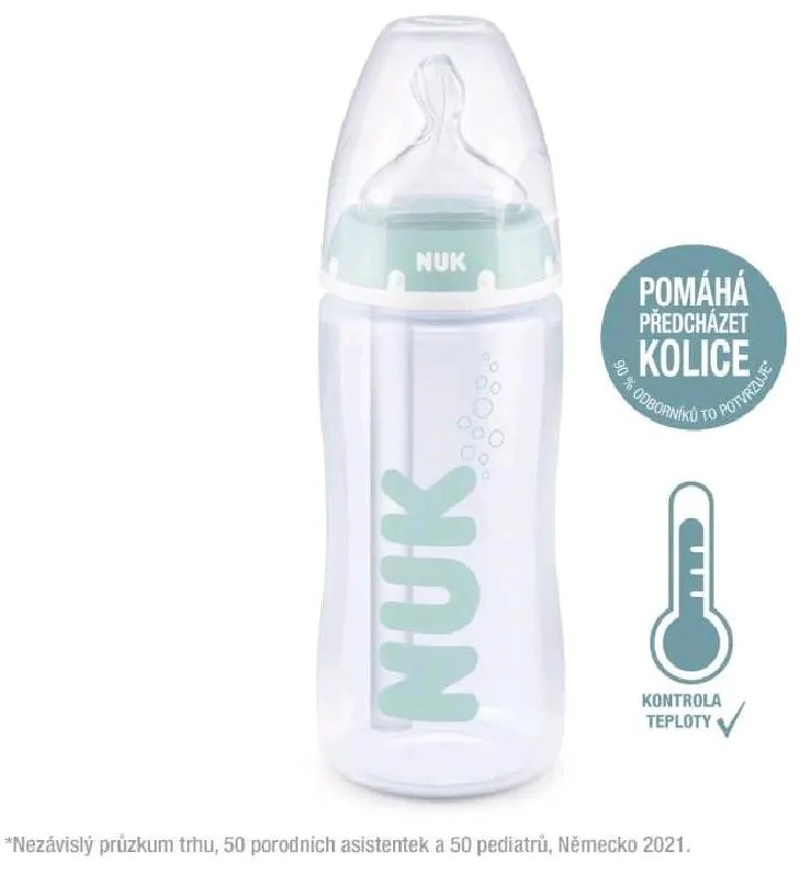 Kojenecká láhev NUK FC Anti-colic s kontrolou teploty 300 ml UNI