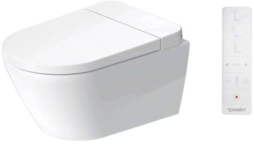 Duravit SensoWash D-Neo - Elektronický bidet s keramikou, závěsný, HygieneGlaze, Rimless, SoftClose, bílá 654000012004300