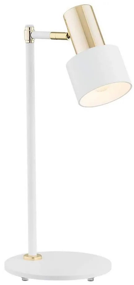 Argon 4256 - Stolní lampa DORIA 1xE27/15W/230V bílá/mosaz