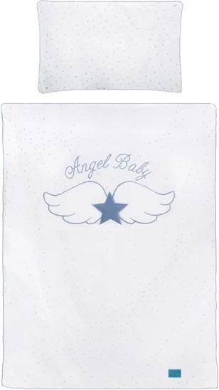 BELISIMA | Belisima Angel Baby | 6-dílné ložní povlečení Belisima Angel Baby 90/120 modré | Modrá |