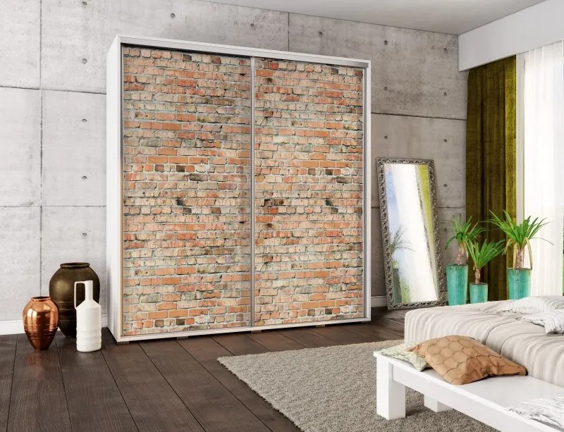 Šatní skříň PENELOPA 205 Cihla