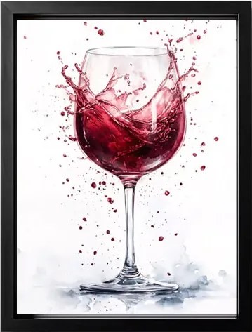 Vínový okamžik - obraz - Dynamická elegance červeného vína 20 - 40 x 50 cm - 499 Kč
