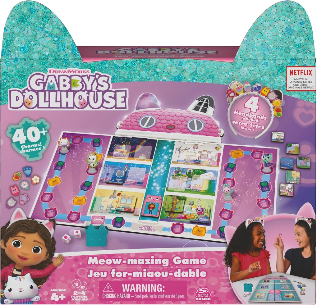 Desková hra smg gabbys dollhouse kočičí hra