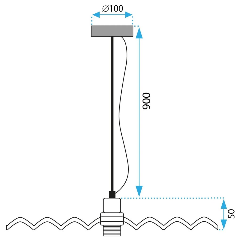 Toolight Stropní svítidlo APP1455-1CP Green