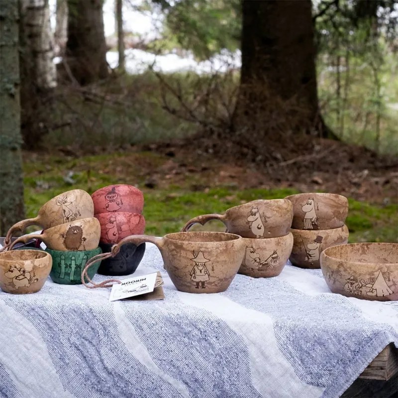 Hrnek kuksa Kupilka Snorkmaiden 0,12l, červený