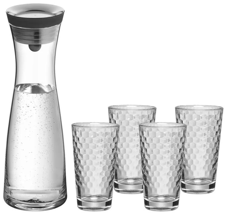 Karafa na vodu + 4 sklenice WMF 948659990