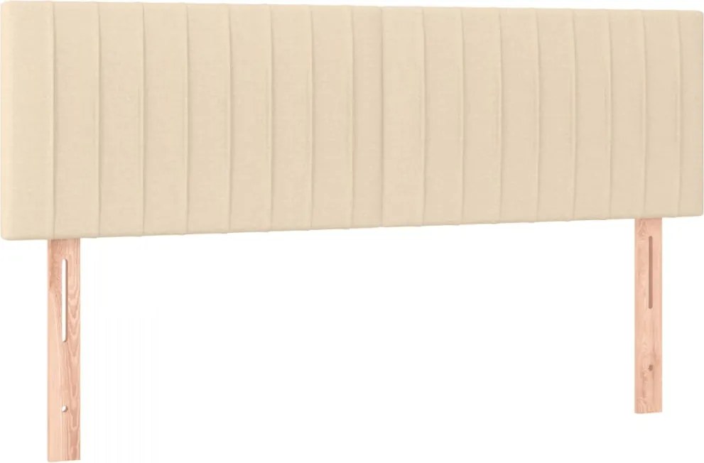 Box spring postel s matrací krémová 140x200 cm textil 3140782
