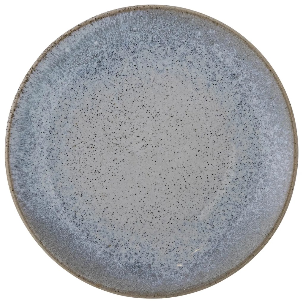 Bloomingville Kameniový talíř Paula Blue 20 cm, modrá barva, keramika