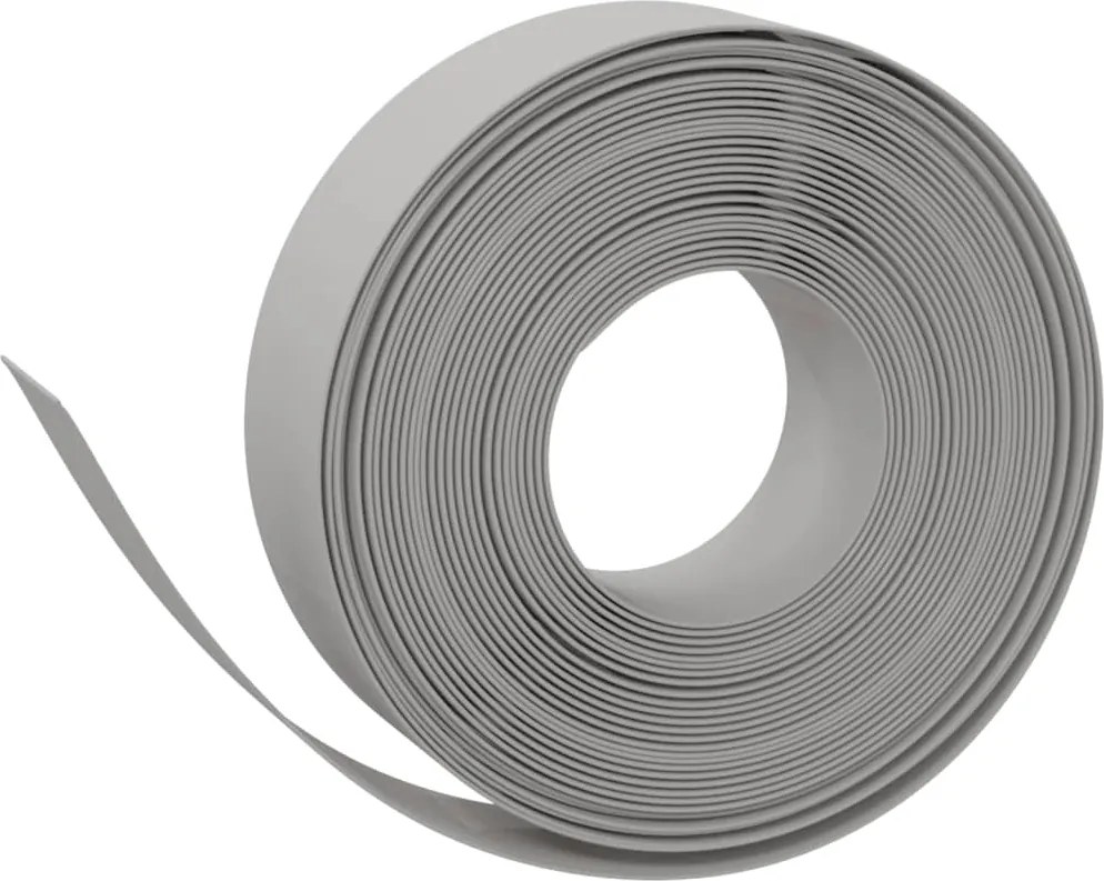 Travní lem šedý 10 m 15 cm polyethylen 154396
