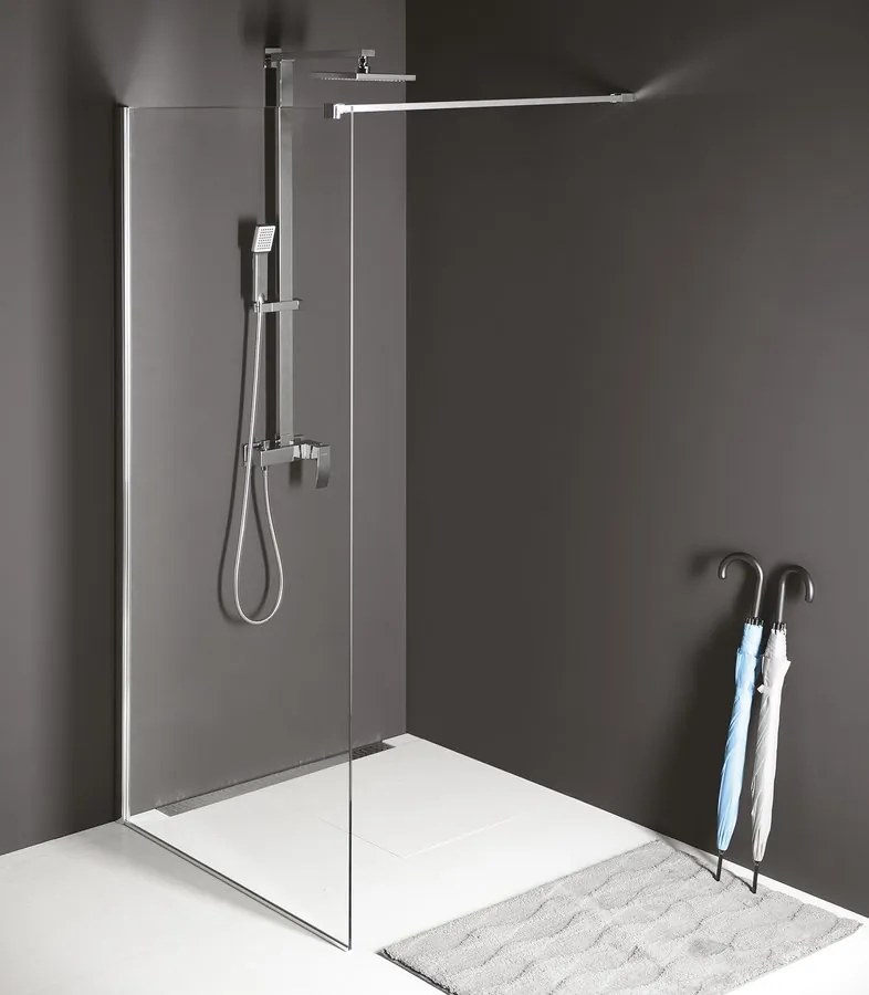 Polysan Polysan, MODULAR SHOWER stěna pro instalaci na zeď, pro připojení otoč.panelu 1000 mm, MS3A-100