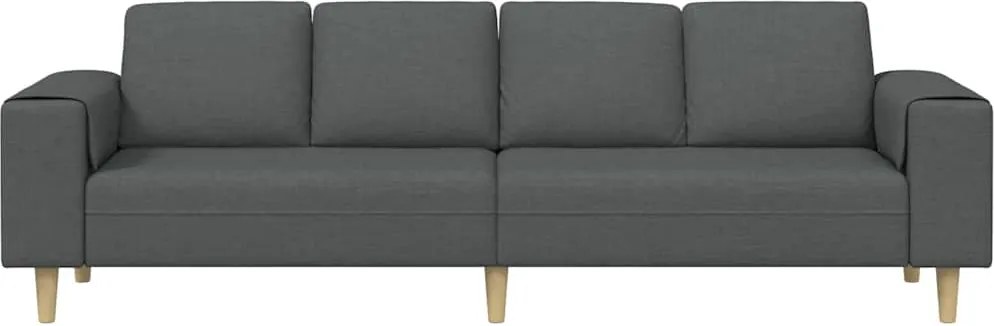 Pohovka do obývacího pokoje Tmavě šedá 250 x 77 x 76 cm 3335082