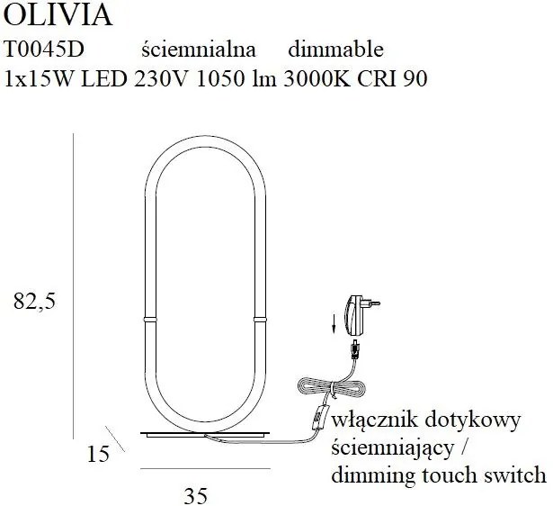 Maxlight Stolní lampa Maxlight T0045D OLIVIA