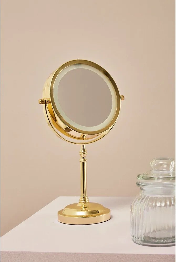 Kosmetické zrcadlo s osvětlením/zvětšovací (zvětšení 2x) ø 15 cm Cassini – Premier Housewares